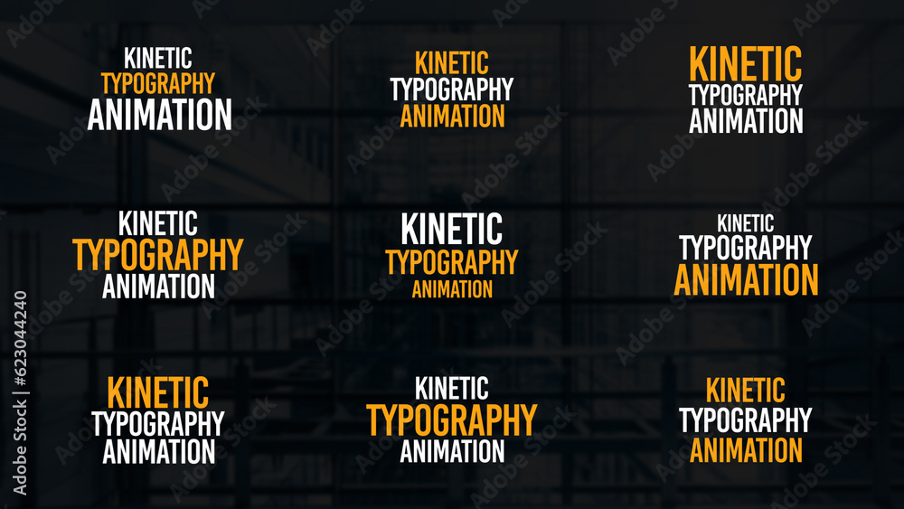 Kinetic Text Animation Titles Stock Template | Adobe Stock