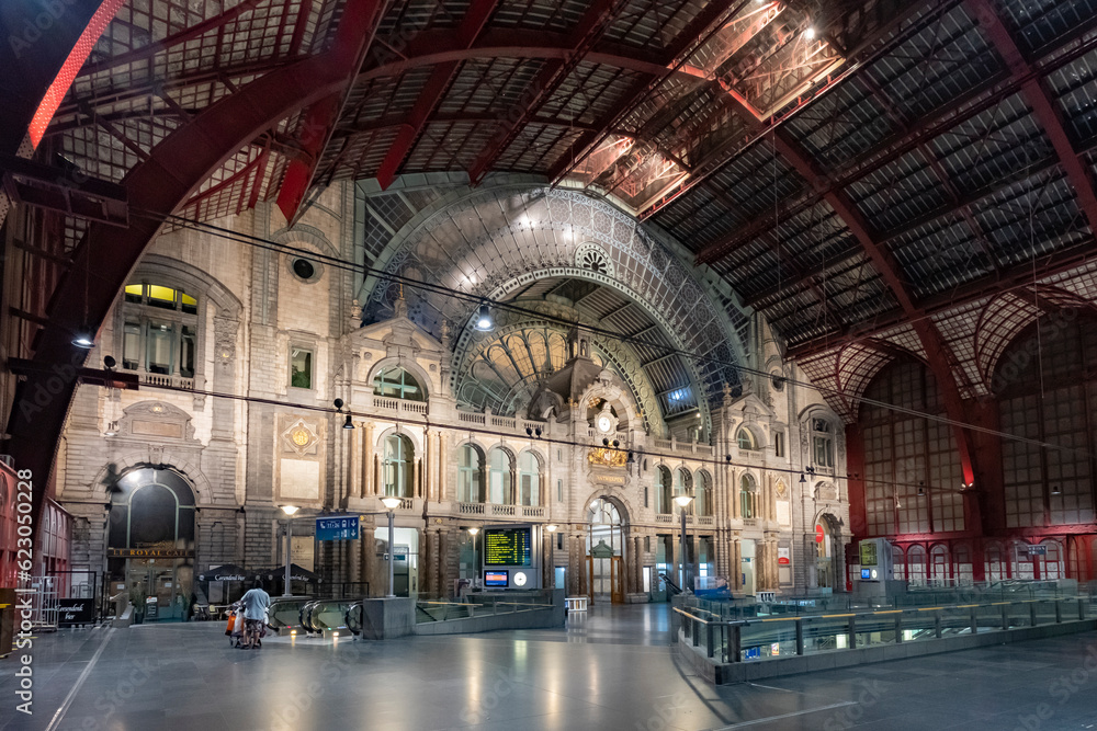 Antwerp, Belgium - September 11, 2022: Antwerpen-Centraal, Beautiful ...
