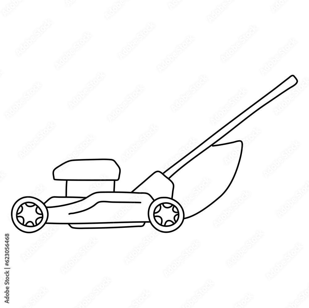 Vector hand drawn mover outline doodle icon. Mover sketch illustration ...