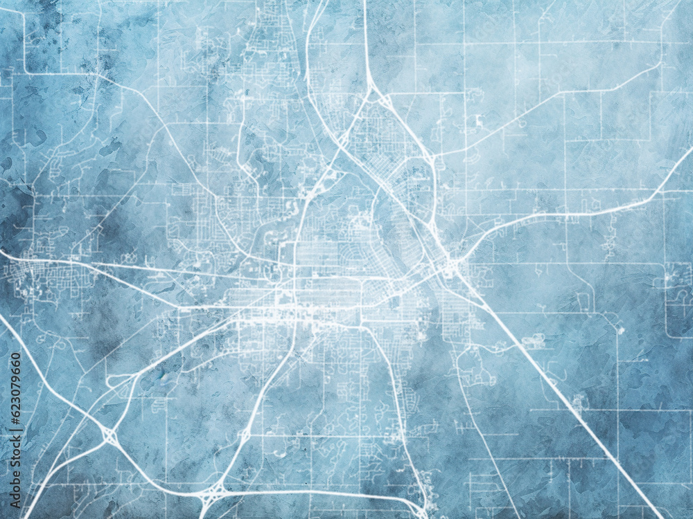 Illustration of a map of the city of Saint Cloud Minnesota in the ...
