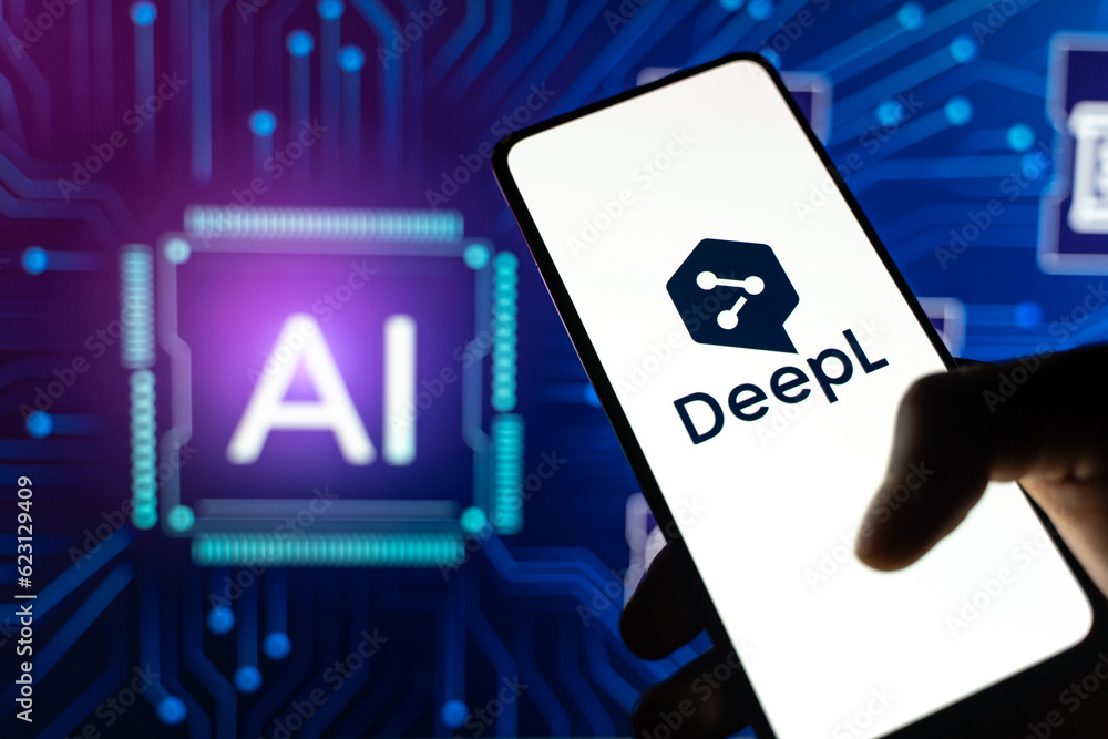 West Bangal, India - july 5, 2023 : DeepL logo on phone screen stock ...