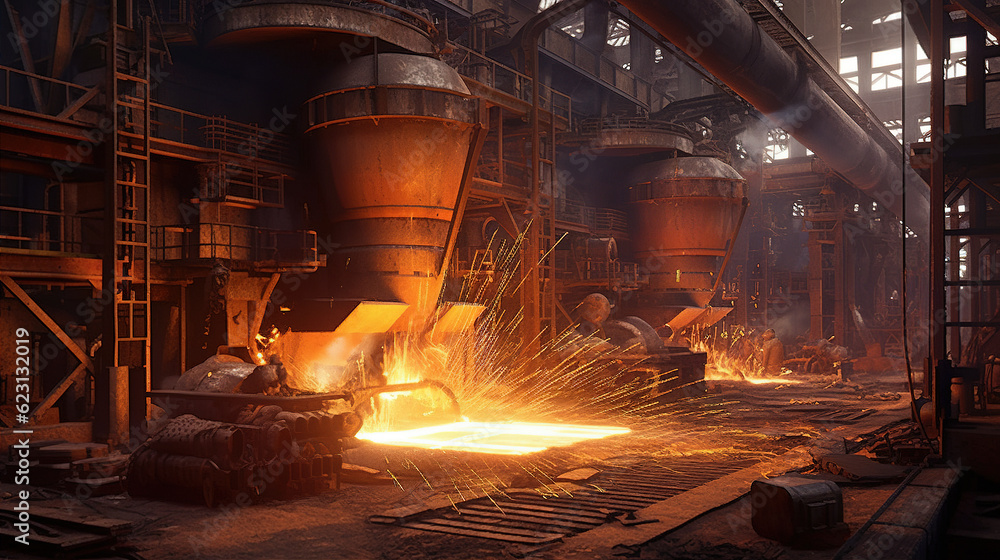 Steel Manufacturer: They can feature photographs of steel mills ...
