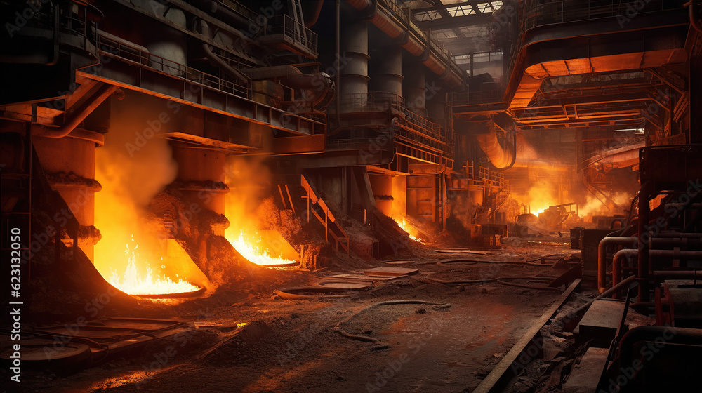 Steel Manufacturer: They can feature photographs of steel mills ...