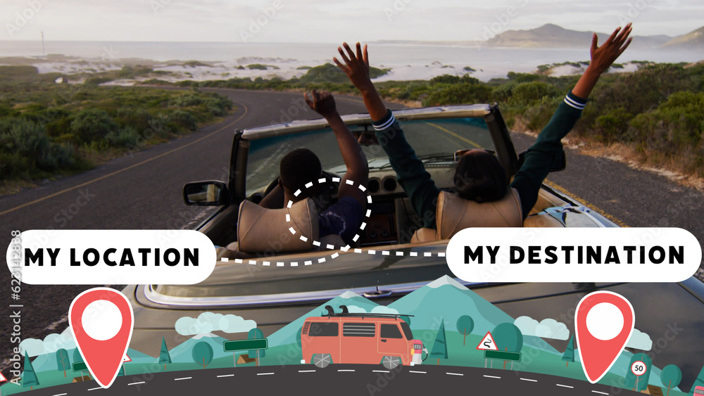 Road Trip Location Titles Stock Template | Adobe Stock
