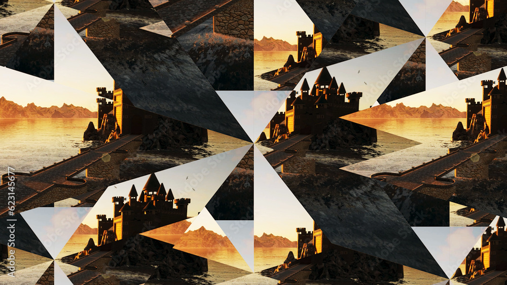 Set of 10 modern transitions with simulated image cutting for After ...