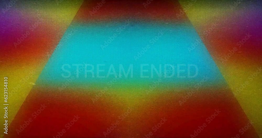 Animated Stream screen - Stream Ended - retro background 4k loop. Stock ...