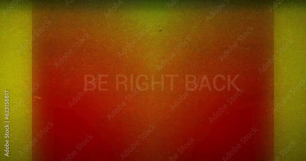 Animated Stream screen - Be Right Back - retro background 4k loop Stock ...