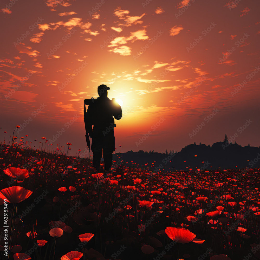 Remembering their service: Soldier Silhouette Standing and Saluting in ...