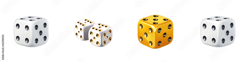 Dice clipart collection, vector, icons isolated on transparent ...