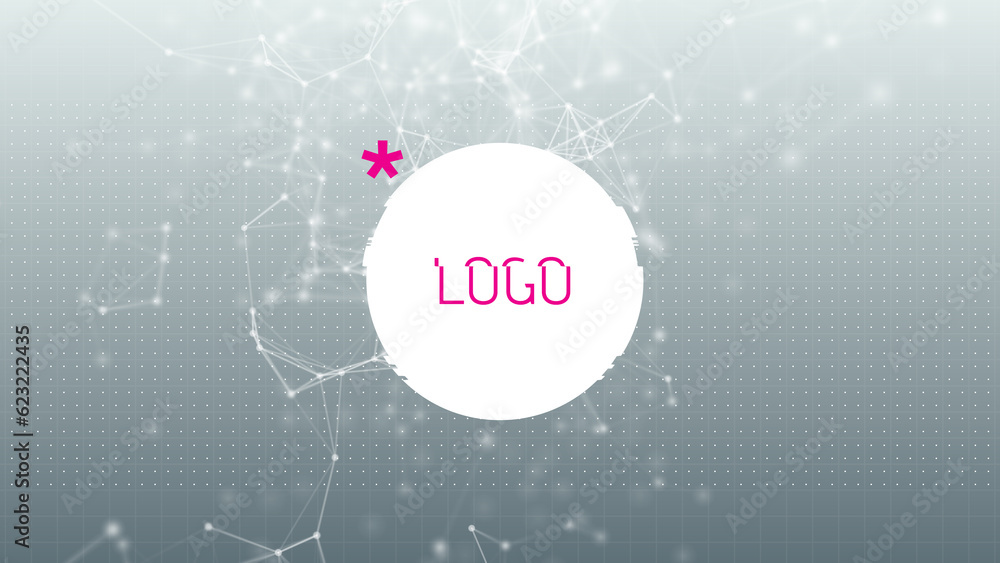 Tech Glitch Logo Reveal Stock Template | Adobe Stock