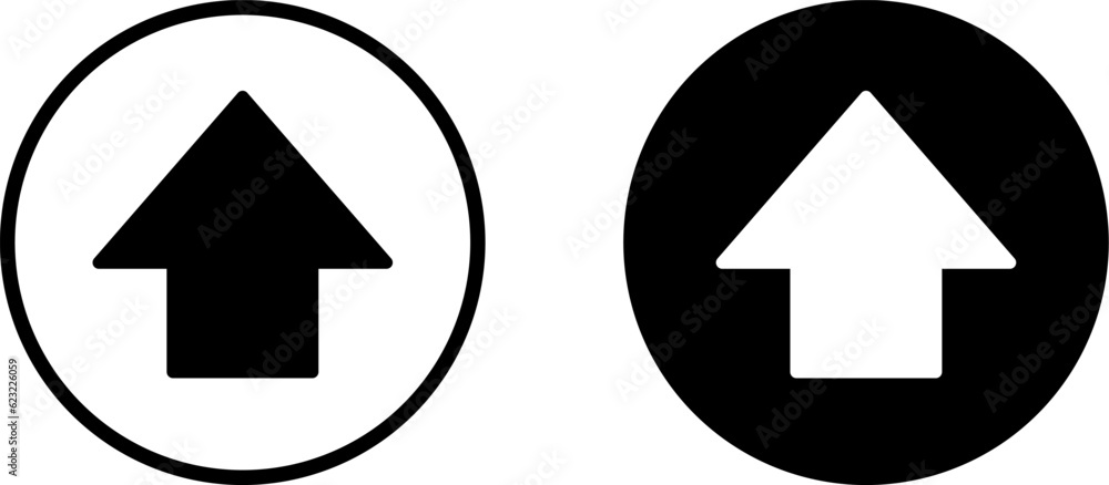 Vetor de One Way Only or This Way Only Forward Black and White Sign ...