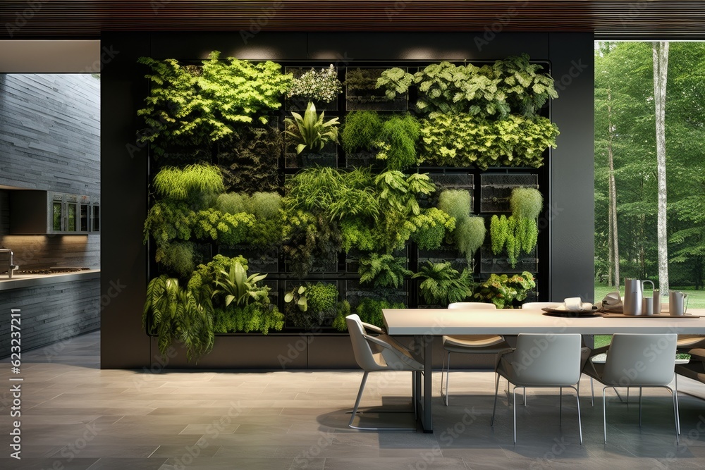 Eco-friendly home interior design with biophilic design elements ...