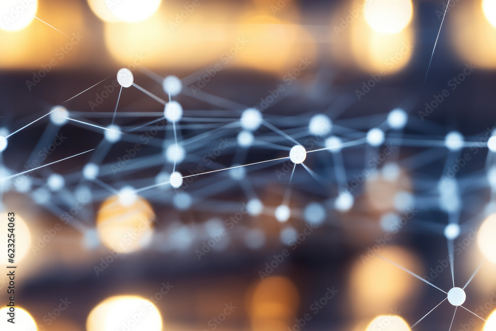 abstract lights background with network - connectivity - virtual ...