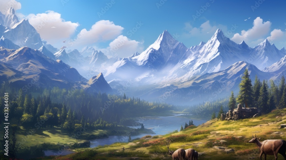 Open World Game Art Stock Photo | Adobe Stock