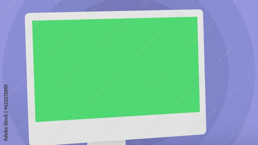 Vidéo Stock MacBook with green screen isolated on green screen ...