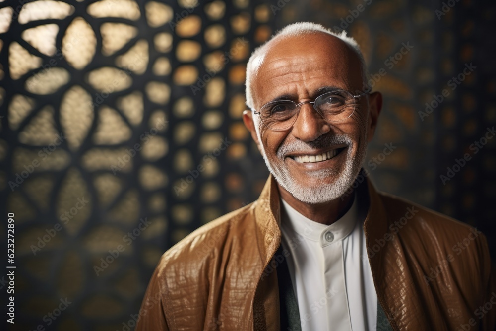 Medium shot portrait photography of a pleased Saudi Arabian man in his ...
