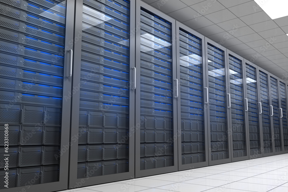 Digital png illustration of server room on transparent background Stock ...