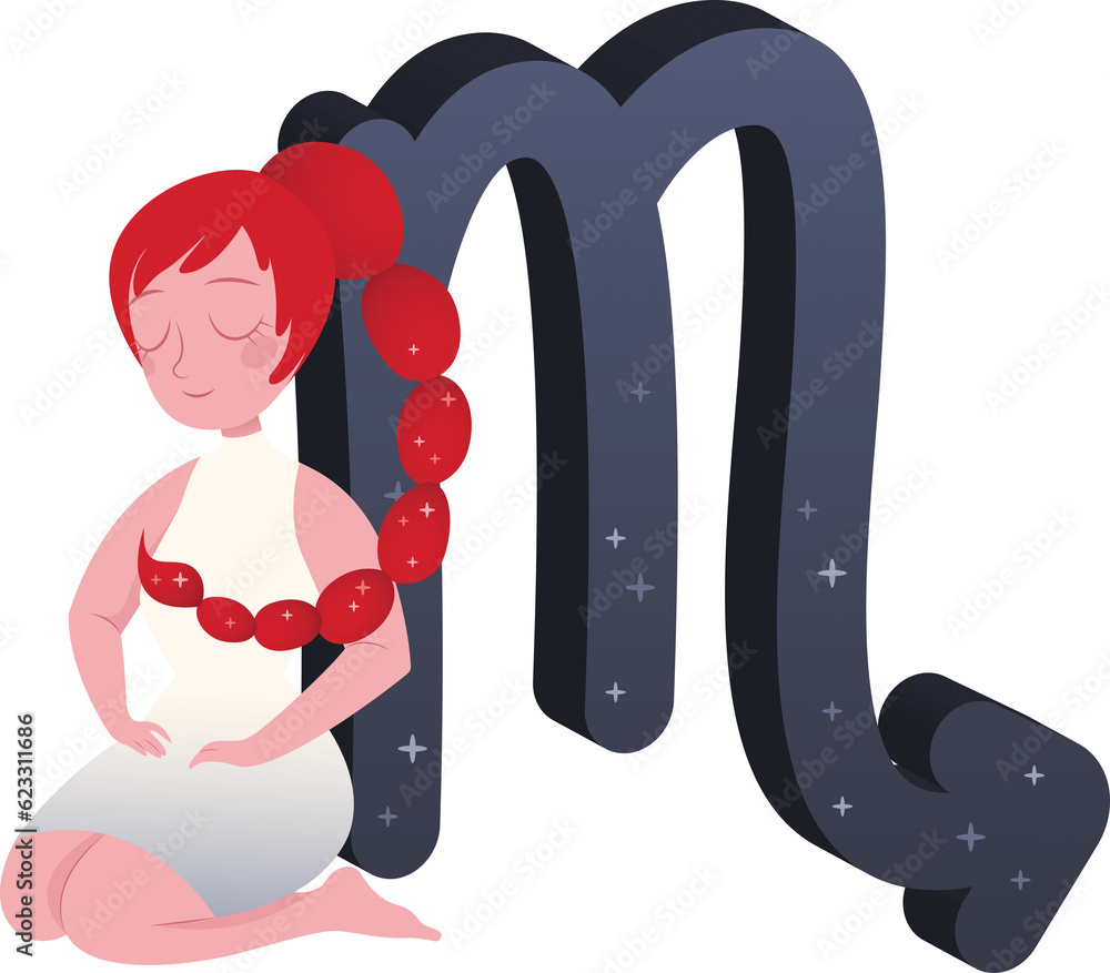 Digital png illustration of scorpio zodiac sign on transparent ...