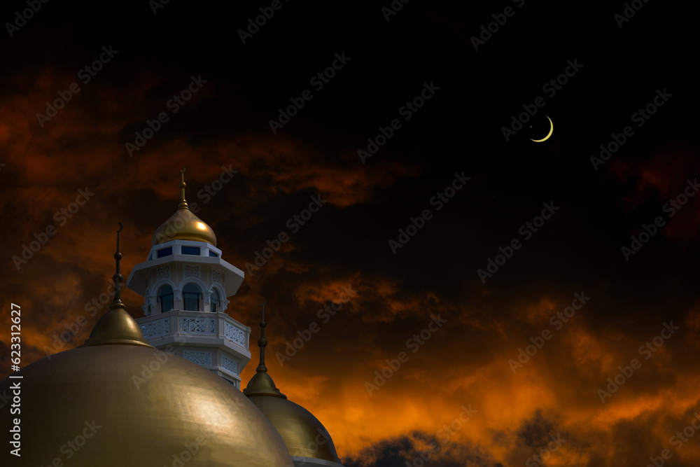 mosque dome mosque light of hope arabic islamic architecture and half ...