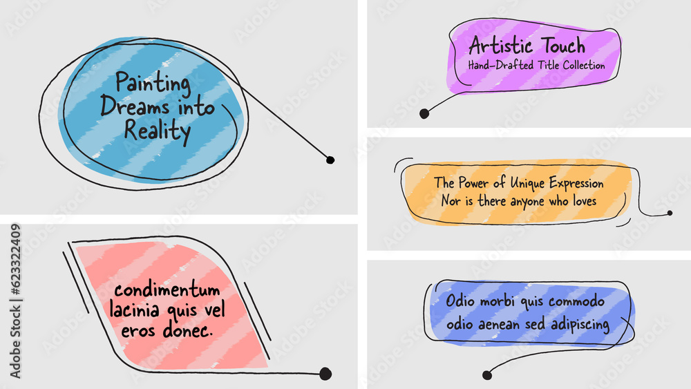 Hand Drawn Call Out Titles Stock Template | Adobe Stock