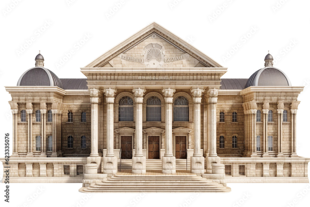 Courthouse. isolated object, transparent background Stock Photo | Adobe ...