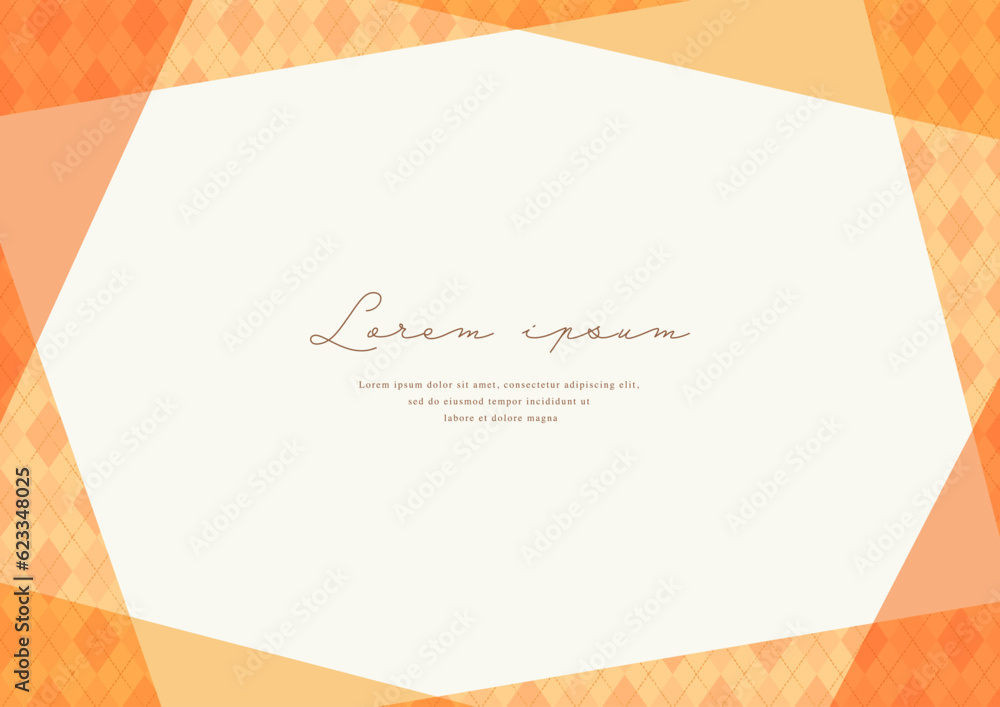 Argyle plaid card design Stock Vector | Adobe Stock