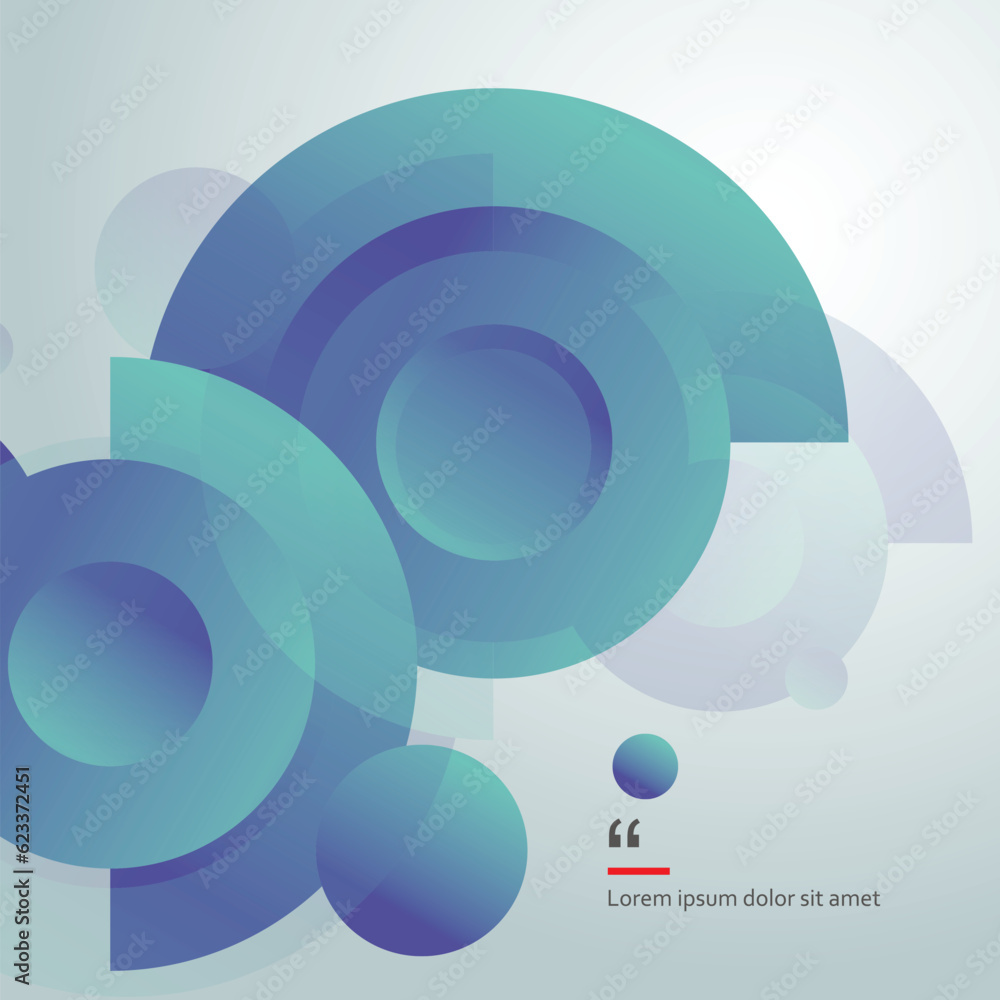 Circles gradient vector design. Minimal modern gradient. Abstract cover ...