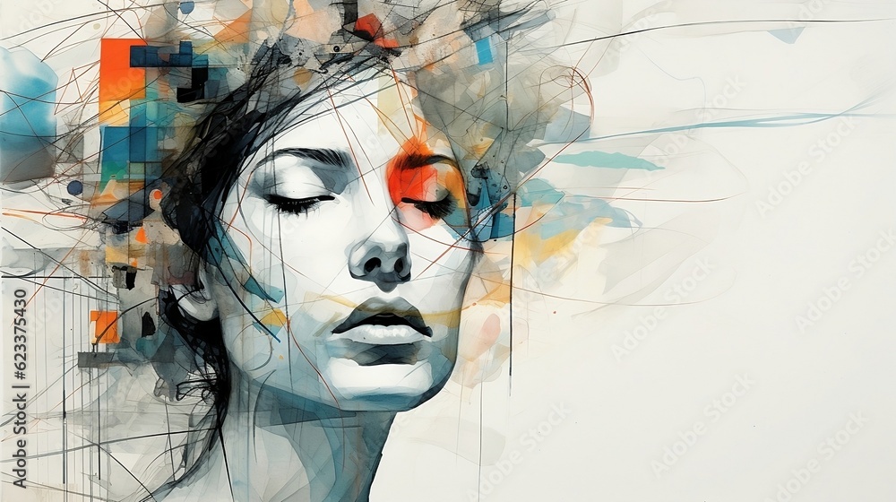 Mental Health Awareness Month Vector Web Banner For Social Media