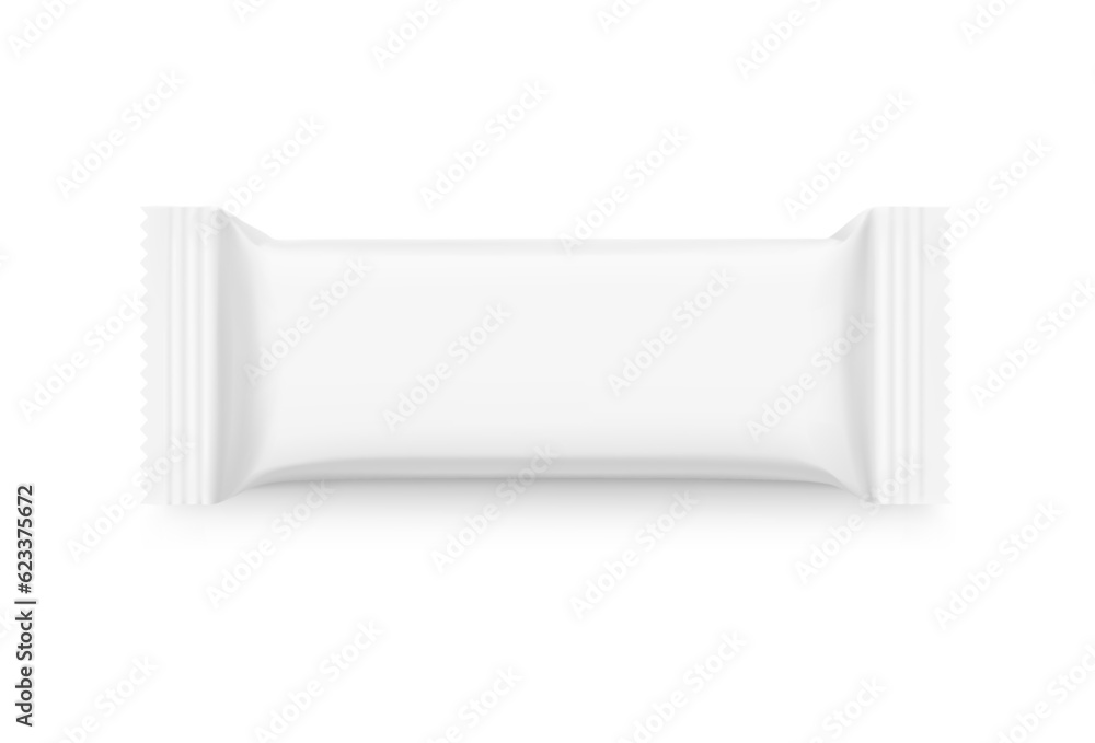 Clear snack bar packaging mockup. Vector illustration can look great on ...