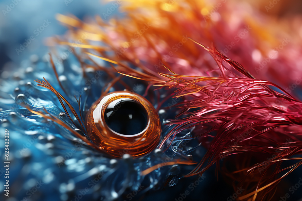 A microscopic image of the middle ear, revealing the delicate hair ...