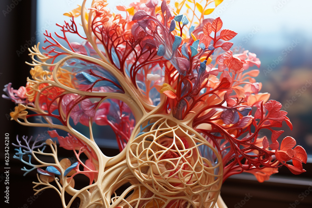 Bronchial Tree Highlighting The Branching Pattern And The Connection Between The Trachea And
