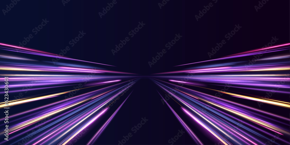 Abstract neon light rays background. A Colorful Motion Background of ...
