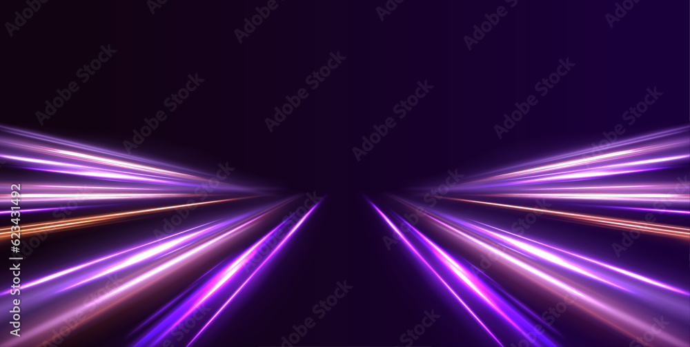 Laser beams luminous abstract sparkling isolated on a transparent ...