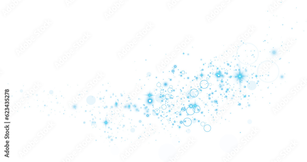 Blue sparks glitter special light effect. Sparkles on transparent ...