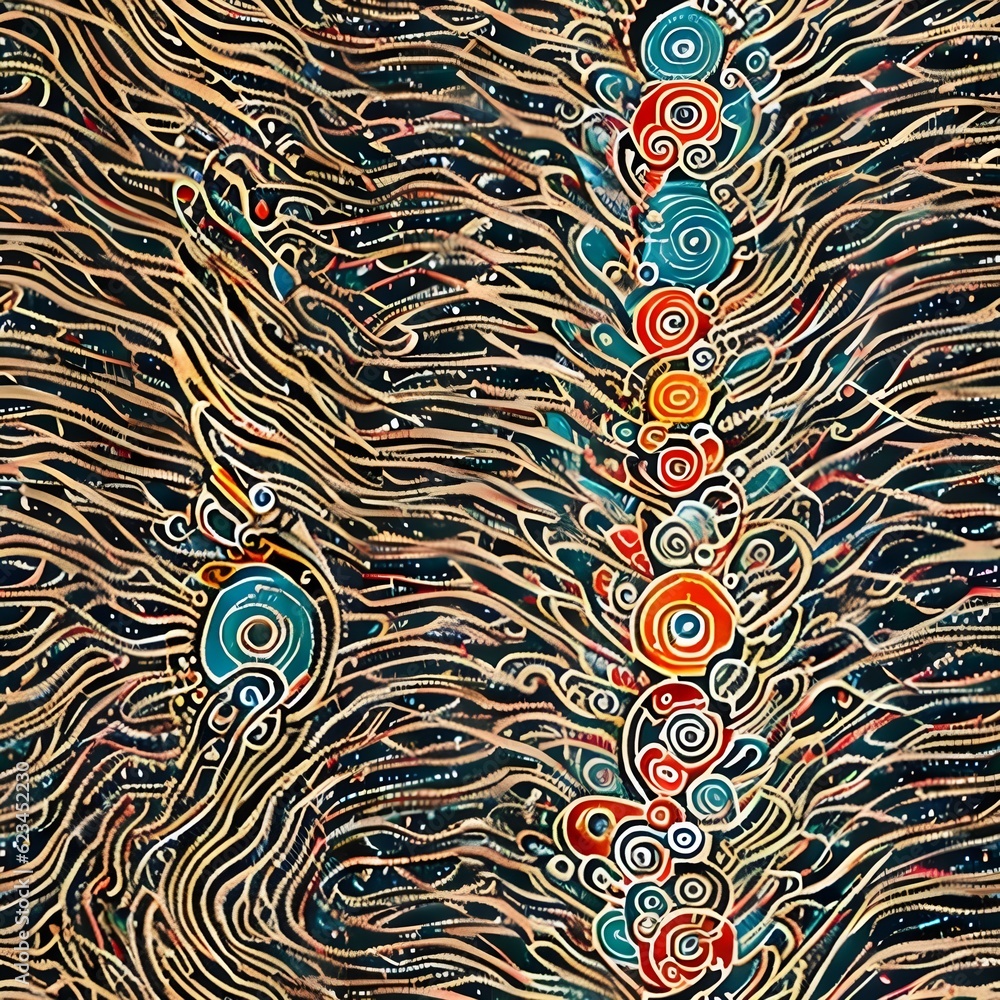 pattern, This image showcases indigenous art, representing the rich ...