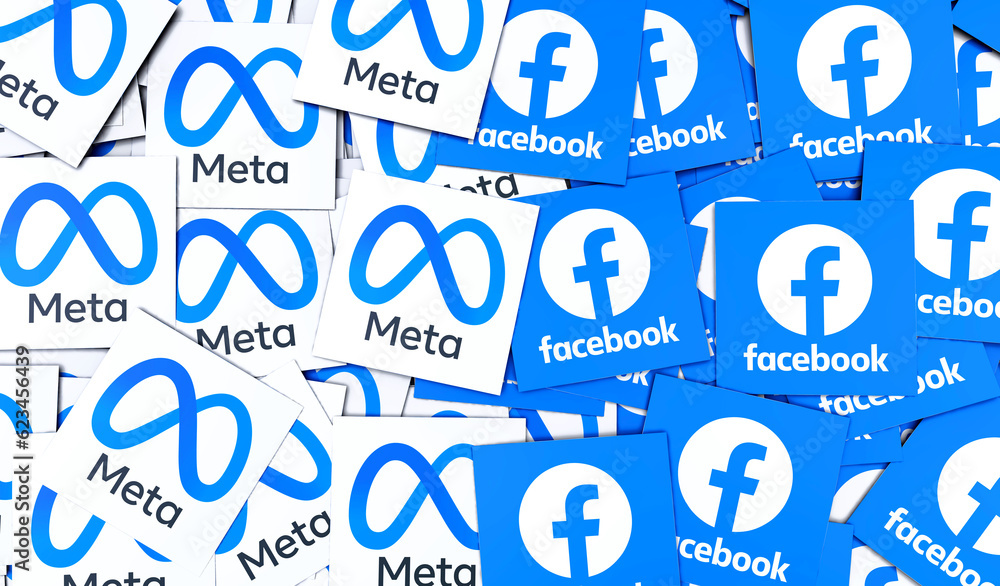meta, facebook logo, social media image - social media visual design ...