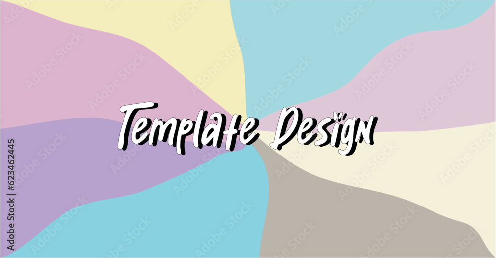 editable pastel color background, design template Stock Vector | Adobe ...