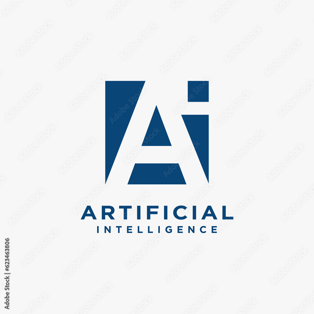 Letter AI logo design Stock Vector | Adobe Stock
