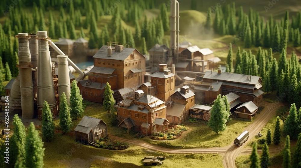 Paper and Pulp Company: They may use photographs of their pulp mills ...