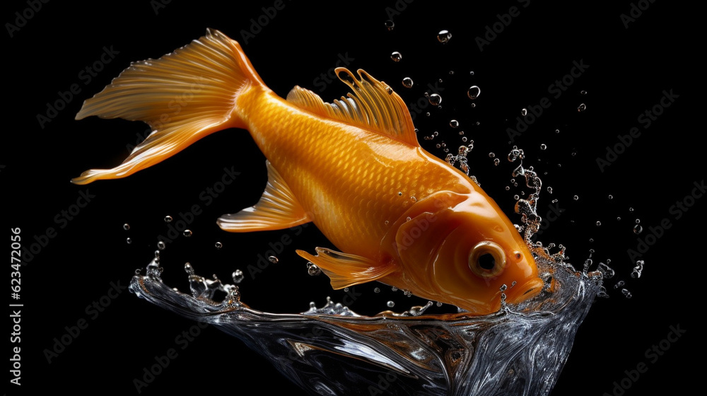 goldfish in water HD 8K wallpaper Stock Photographic Image Stock ...