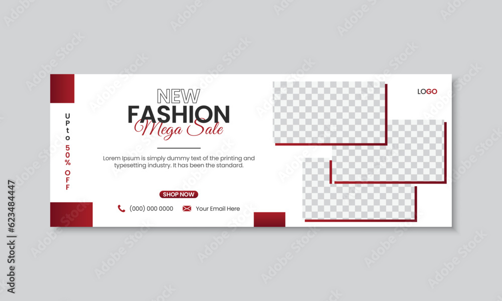 Fashion facebook cover design design, new creative, modern, trendy ...