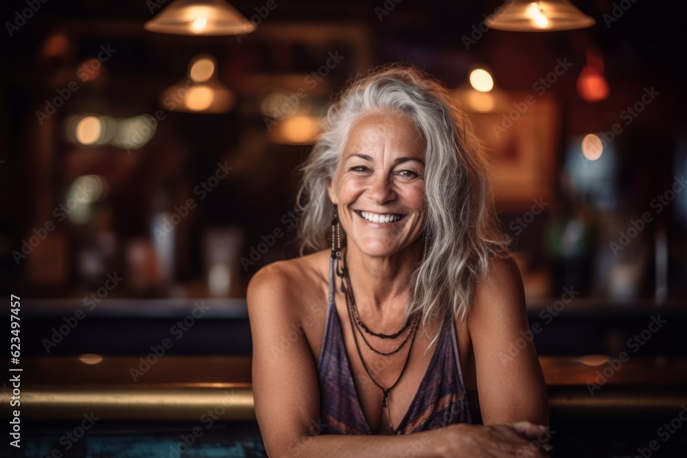 Headshot portrait photography of a grinning mature woman wearing a ...