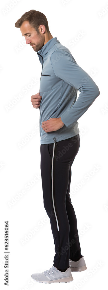 Foto de Isolated handsome young Fitness Man Exercising. Living Healthy ...
