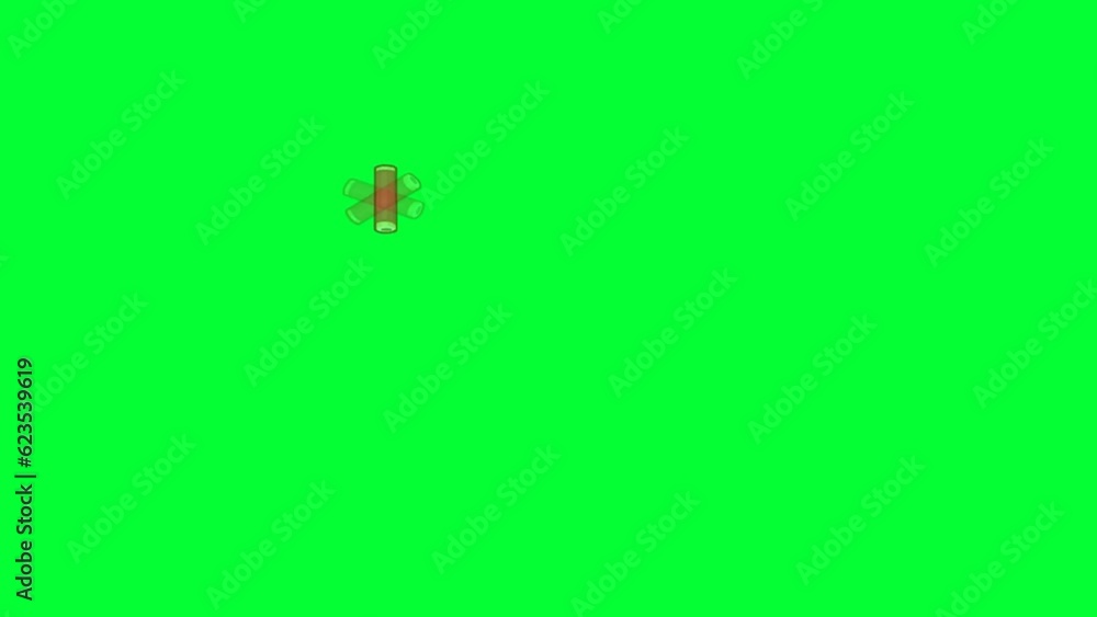 fire crackers bursting effect background and 2d animation, green screen ...