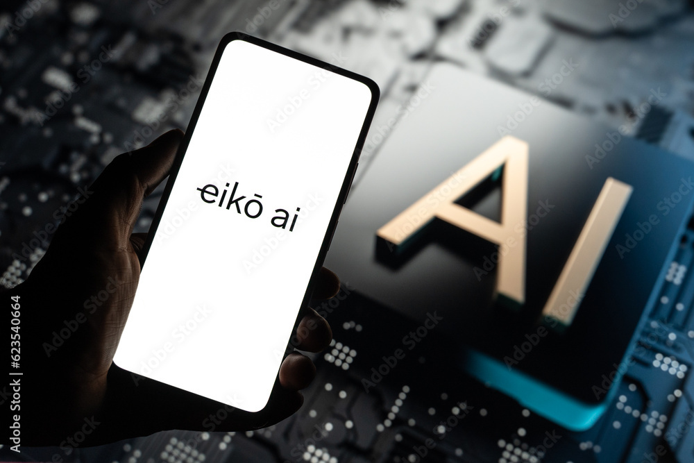 West Bangal, India - july 5, 2023 : eiko ai logo on phone screen stock ...