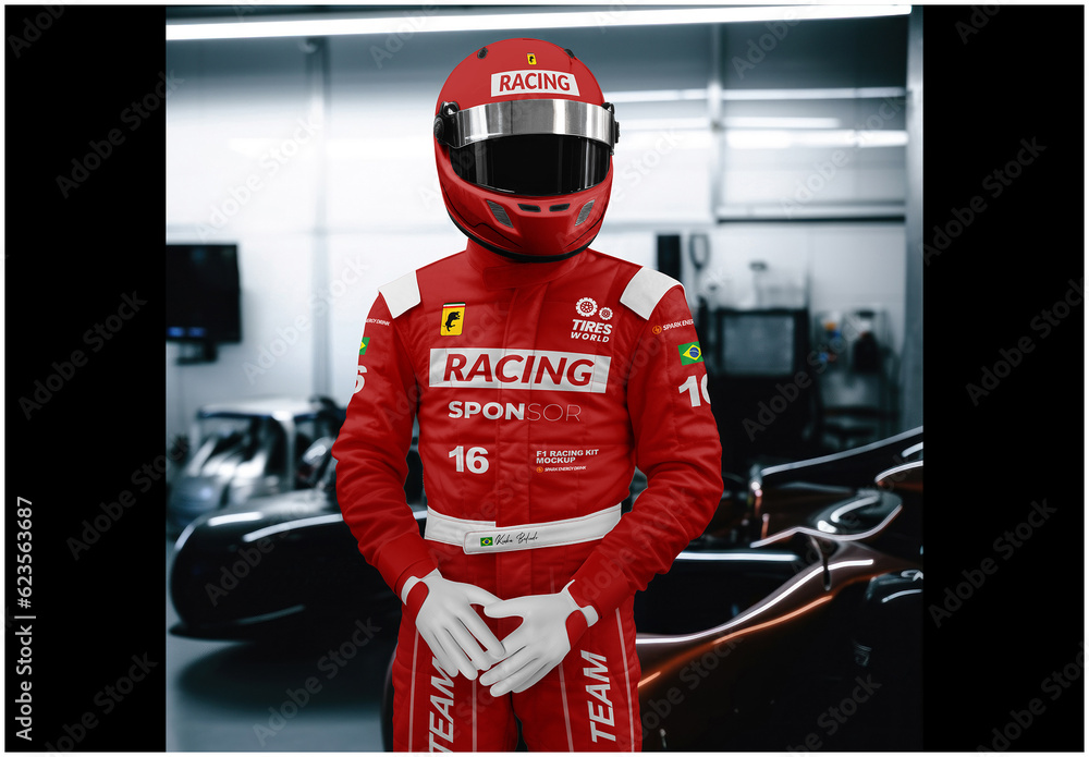 F1 Racing Kit Mockup Stock Template | Adobe Stock