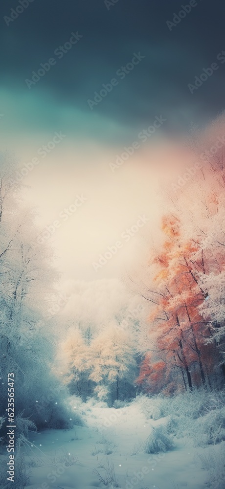 Fondo de flora de invierno con colores invernales. Apropiado para ...