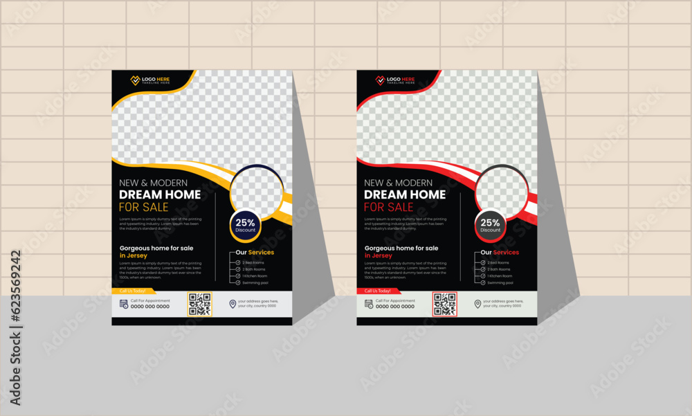 Flyer Design Template, Real Estate Flyer Design bundle, property sale ...