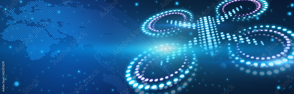 Drone Light Show illustration. Drone wallpaper and background. Light ...