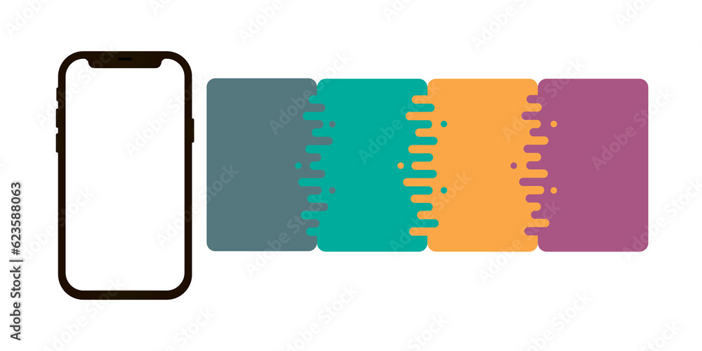 Social media post template png. Post carousel. Isolated, vector ...